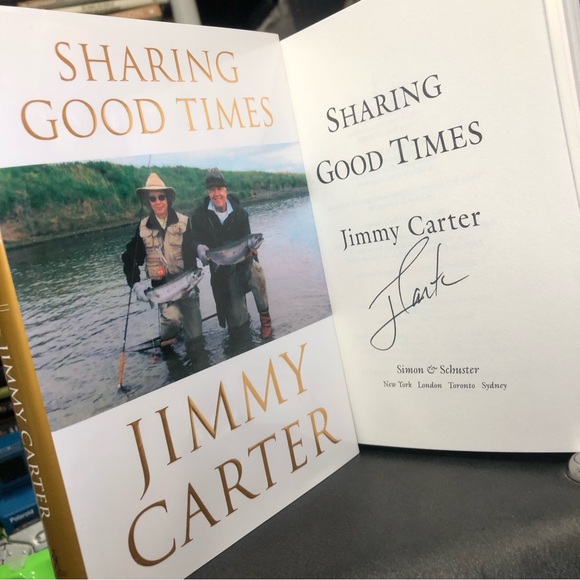 Other | President Jimmy Carter Autographed 204 Book Sharing Good Times ...